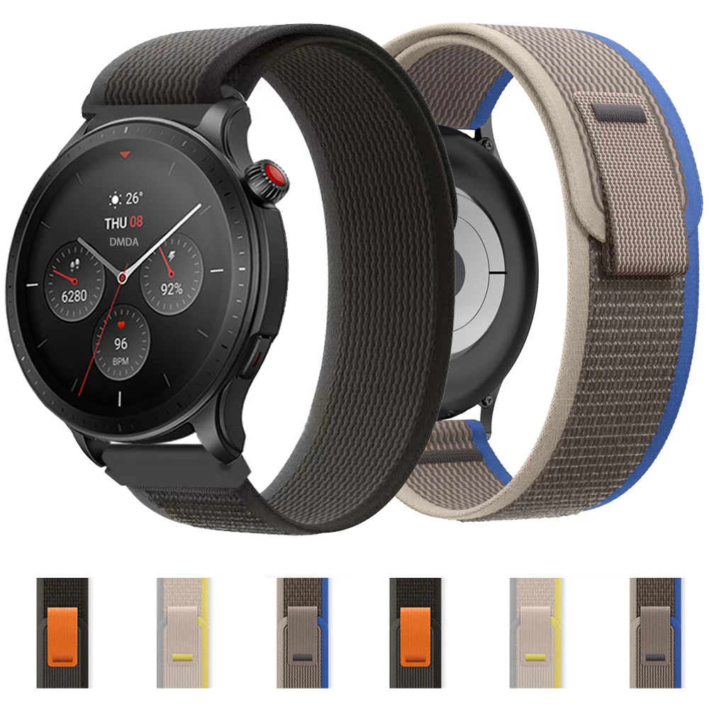 Sport-Nylon-Bands-For-Amazfit-GTR-4-GTR-3-Pro-2-2e-47mm-42mm-Watchbands ...