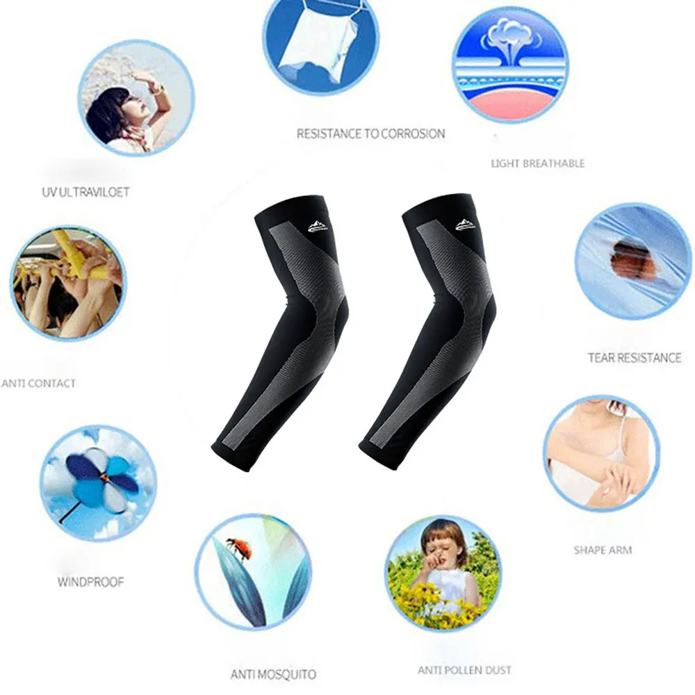 Manchon Bras,manchons de Compression pour les bras, 1 paire, pour le ...