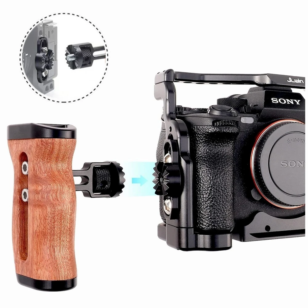 Camera 360°Rotating Handle Side Handgrip with 1/4" Screws for ...