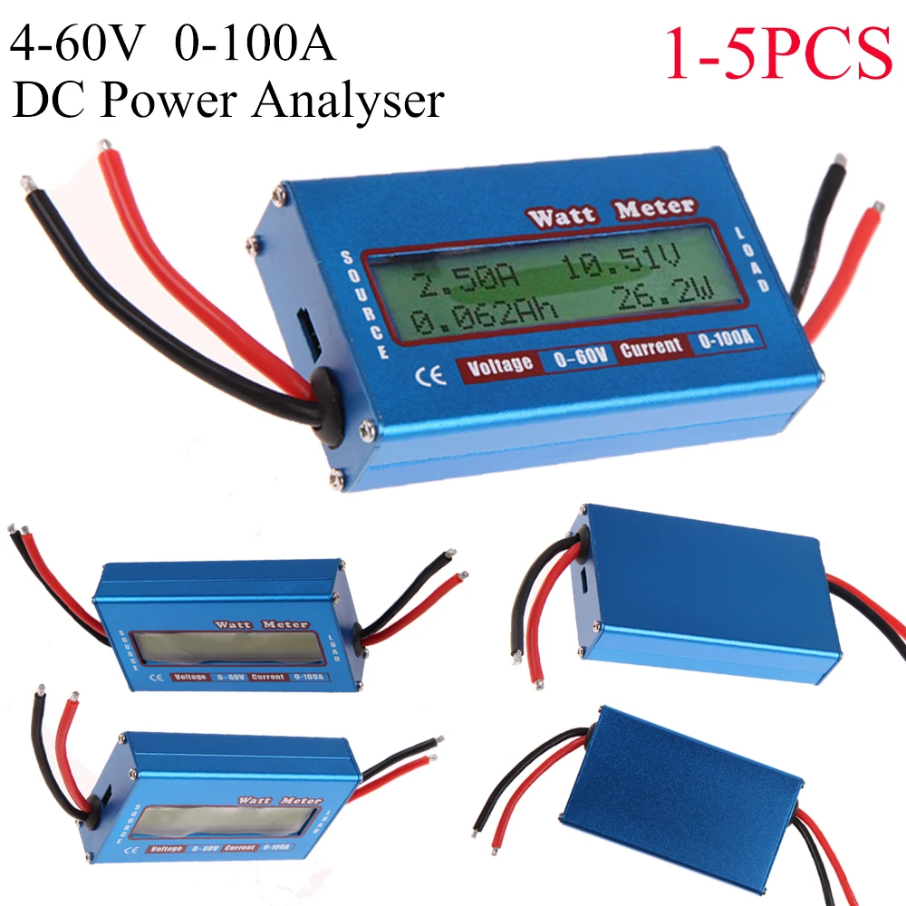 Digital Watt Meter High-accuracy Power Analyzer Dc 60v 100a Solar Wind ...