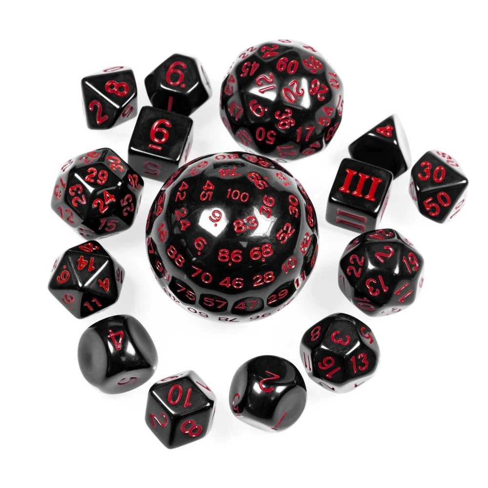 Poludie DND 15 Pcs Dice Set Polyhedral for Board Game Role-Playing D&D ...