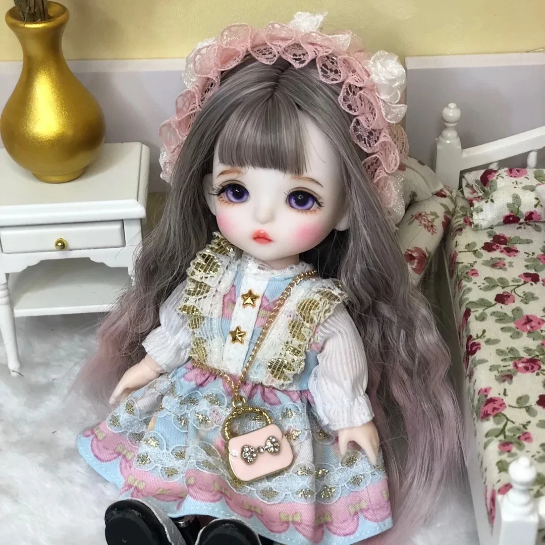 17cm-Bjd-Cute-Doll-Handmade-Makeup-Mini-Ball-Jointed-Doll-With-Fashion ...