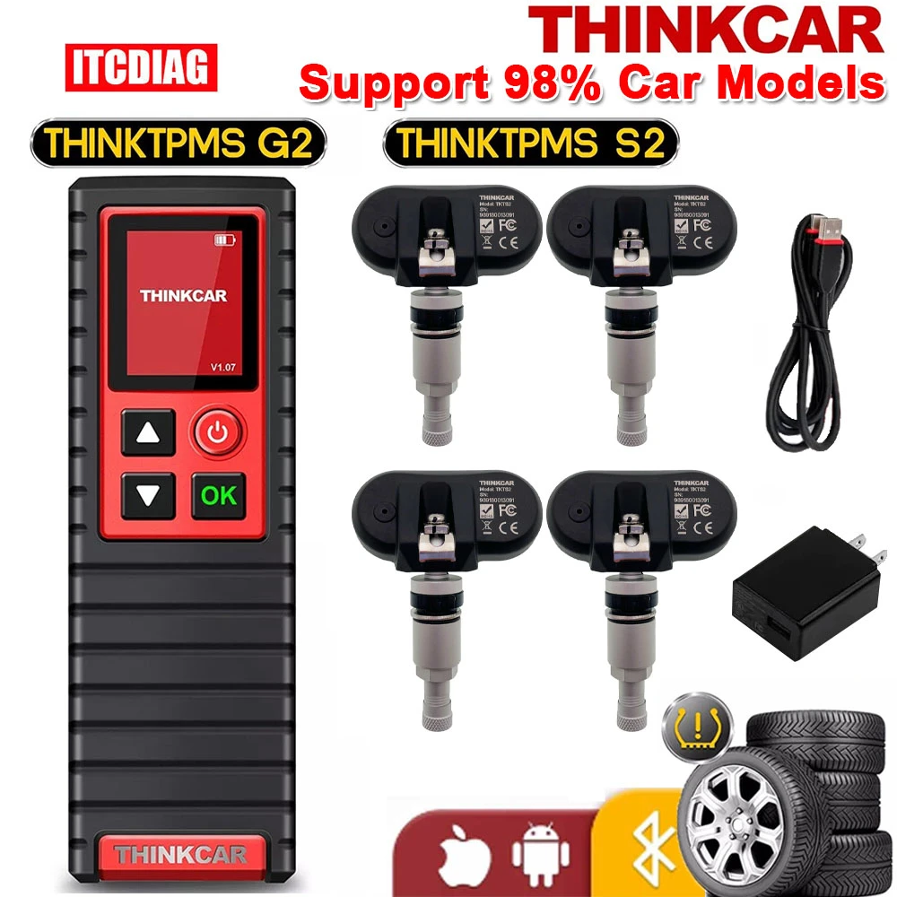 ThinkCar THINK TPMS G2&S2 TPMS 315MHz+433MHz 2 in 1 Car Tire Pressure Diagnosis Tool Sensor ...