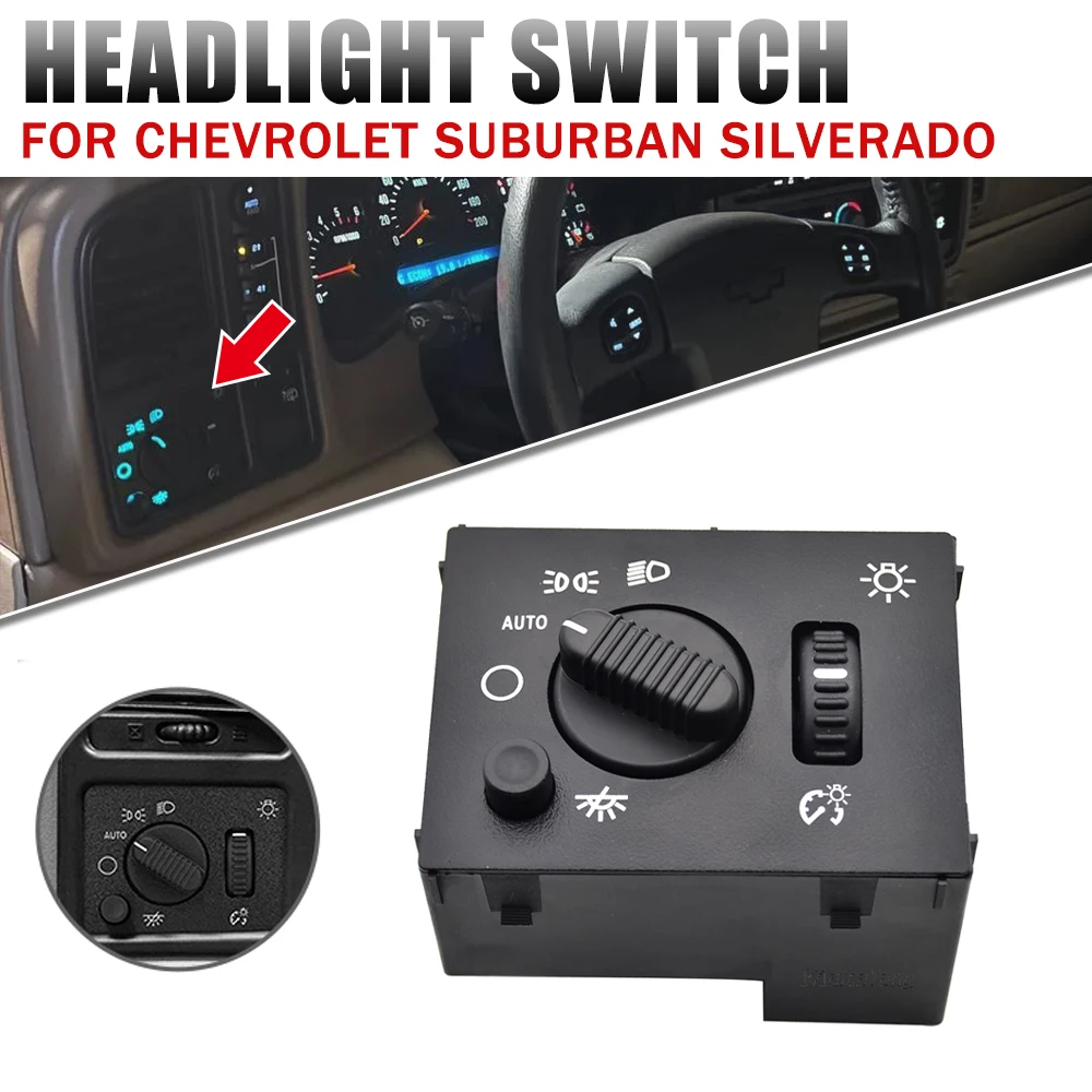19381535 15194803 Car Headlight Switch For Chevy Silverado GMC Sierra ...