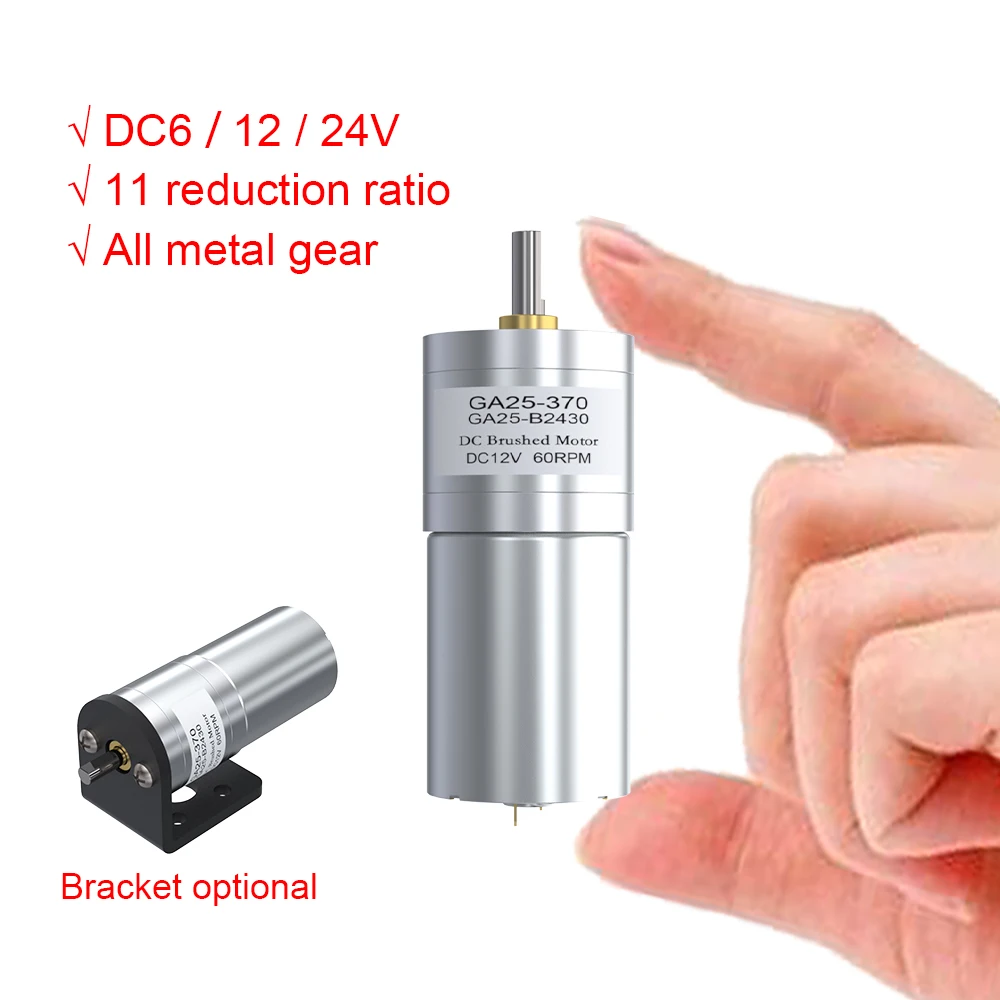 GA25-370 6V 12V 24V 5W Initial 8500RPM 17 22 37 50 82 108 188 242 399 ...