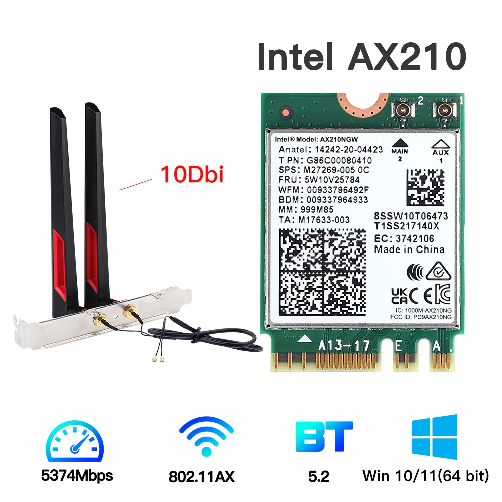 Intel Ax210 Wireless Ax210ngw | Ax Dual Band Wireless Card | Network ...