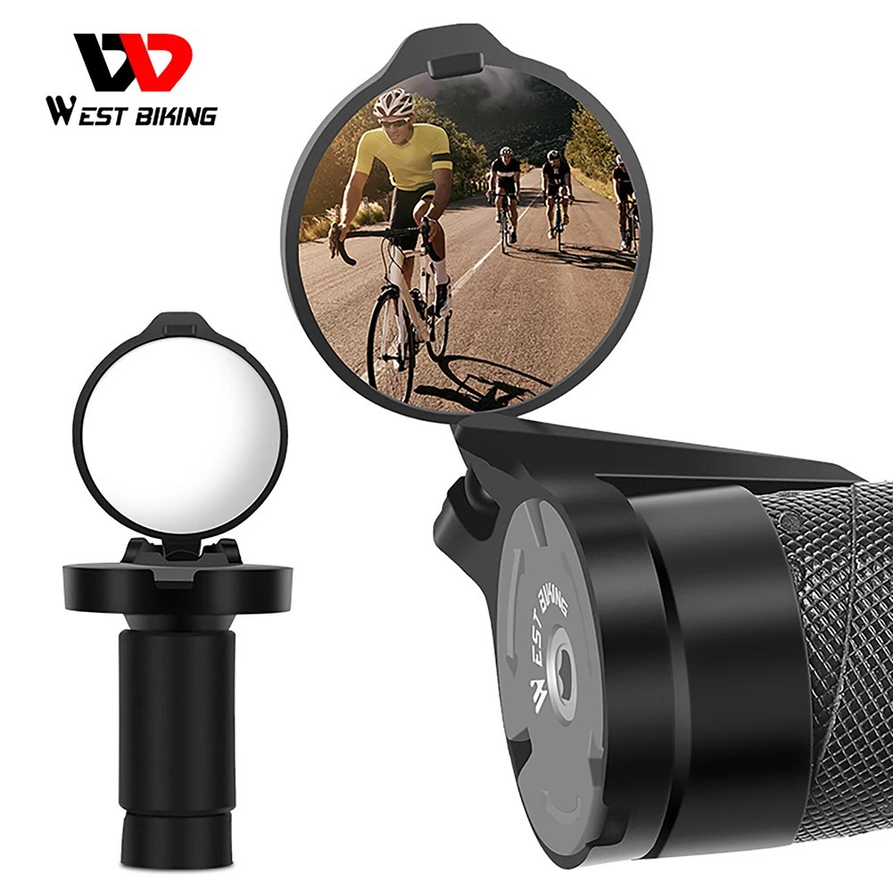 WEST-BIKING-Bicycle-Rearview-Mirror-Handlebar-End-Mirror-Small-Convex ...