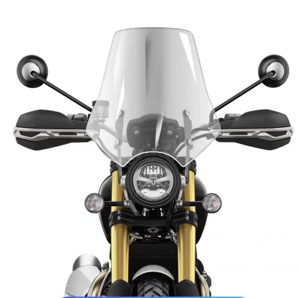 45cm-Windshield-For-Triumph-Street-Twin-Bonneville-Scrambler-1200-XE-XC ...