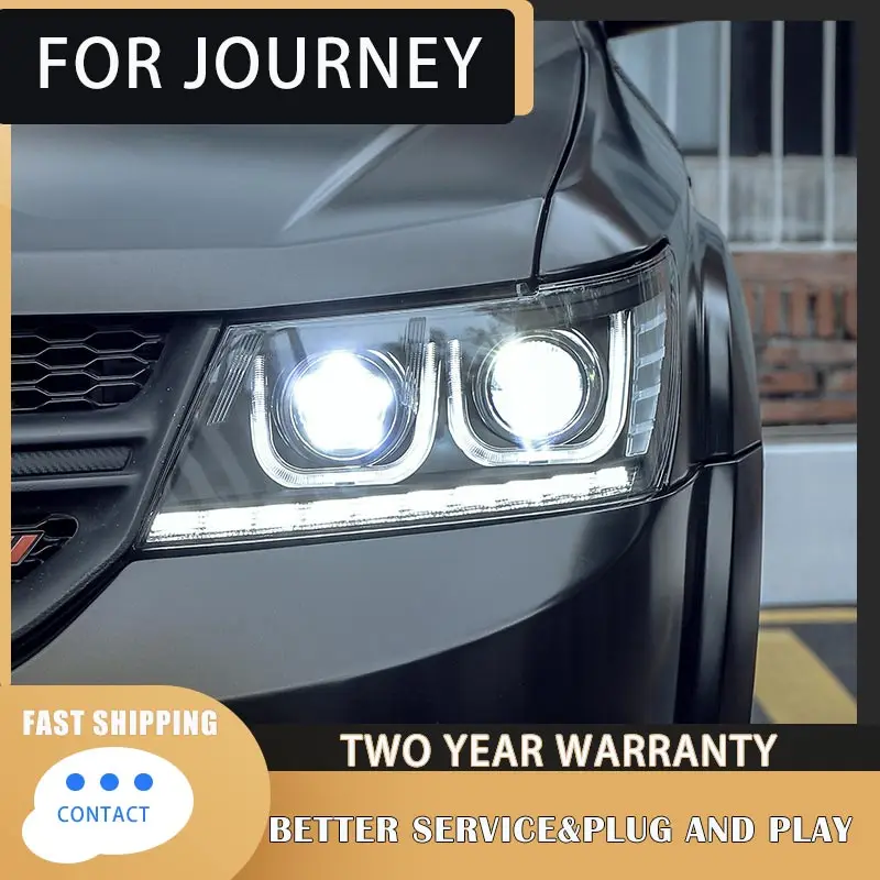 1-Pair-LED-Headlight-Assembly-for-Dodge-Journey-2009-2016-LED ...