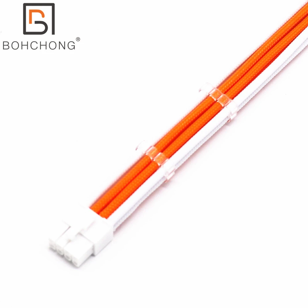 Pc 18awg 4mm Pet Sleeve Single Pci-e Gpu 8pin Power Extension Cable ...