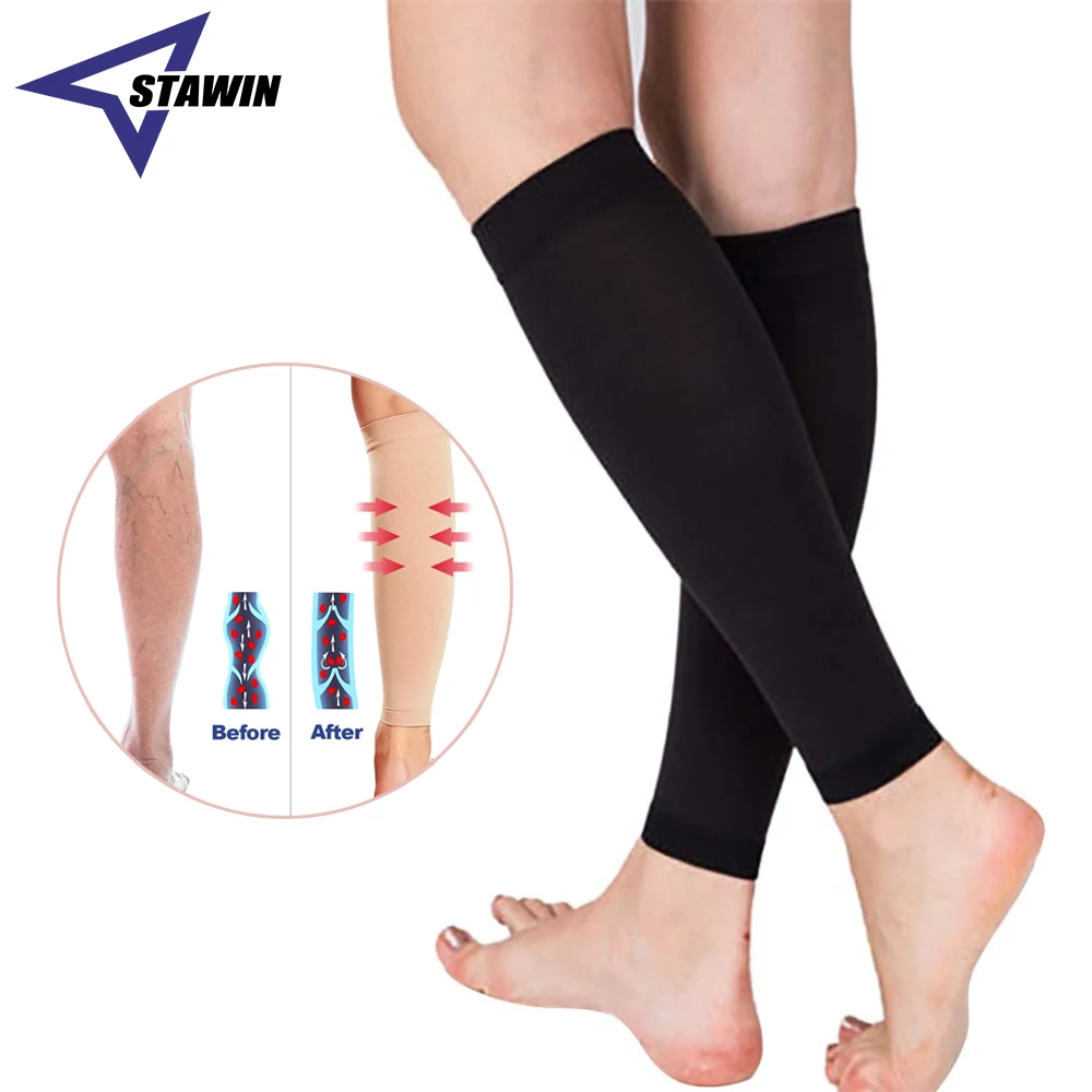 1 Pair Varicose Vein Fatigue Relief Leg Warmers Compression Calf ...