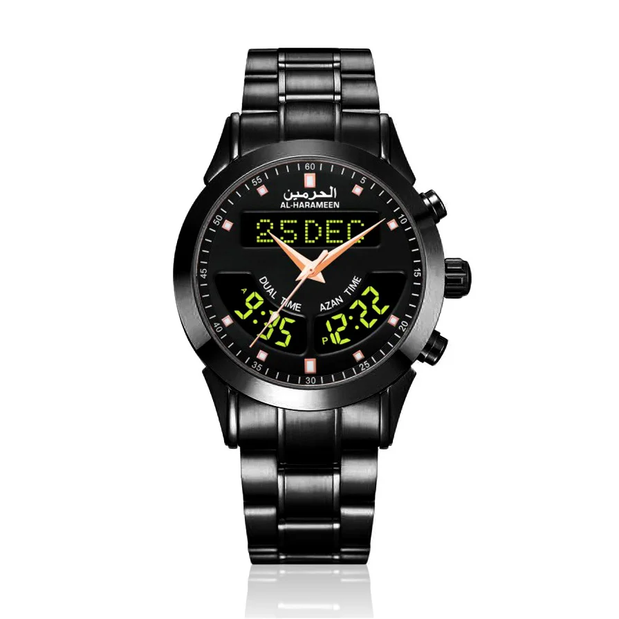 AL-Harameen-Muslim-Man-Prayer-Watch-with-Adhan-Time-Hijri-Calendar ...