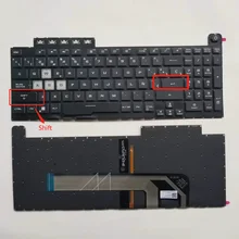 Teclado retroiluminado SP español RGB para ASUS TUF Gaming, F15, FX506, FA506, FA506Q, FX506H ...