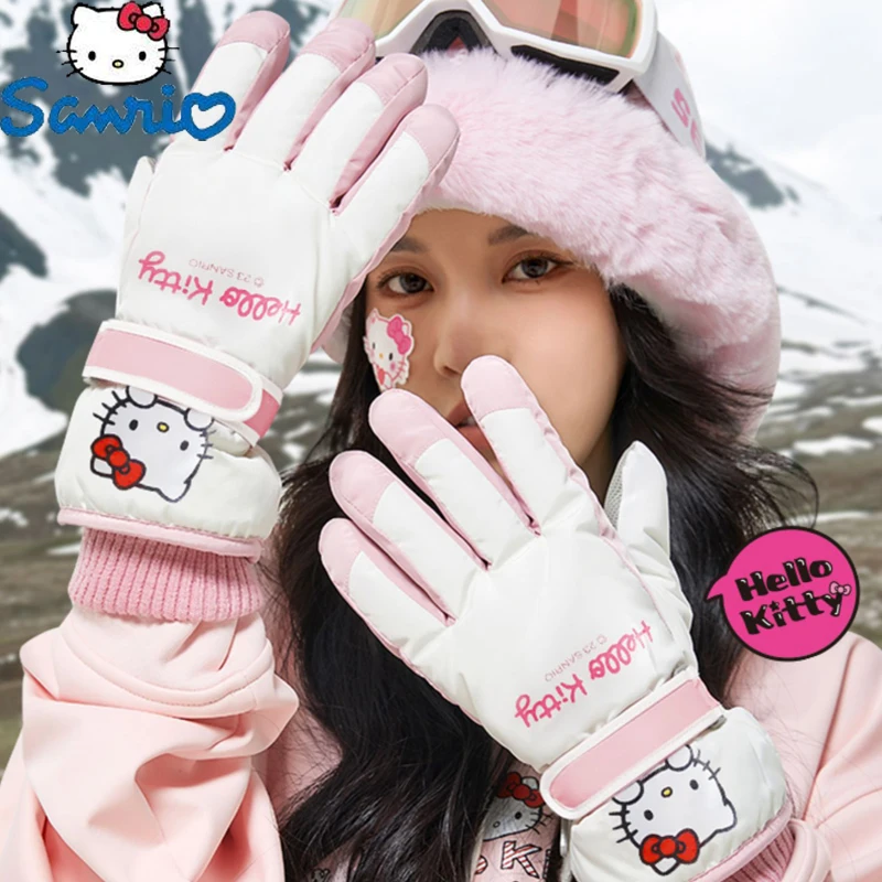 Sanrio-Hello-Kitty-Ski-Riding-Glove-Kawaii-Girls-Outdoor-Warm-Glove ...