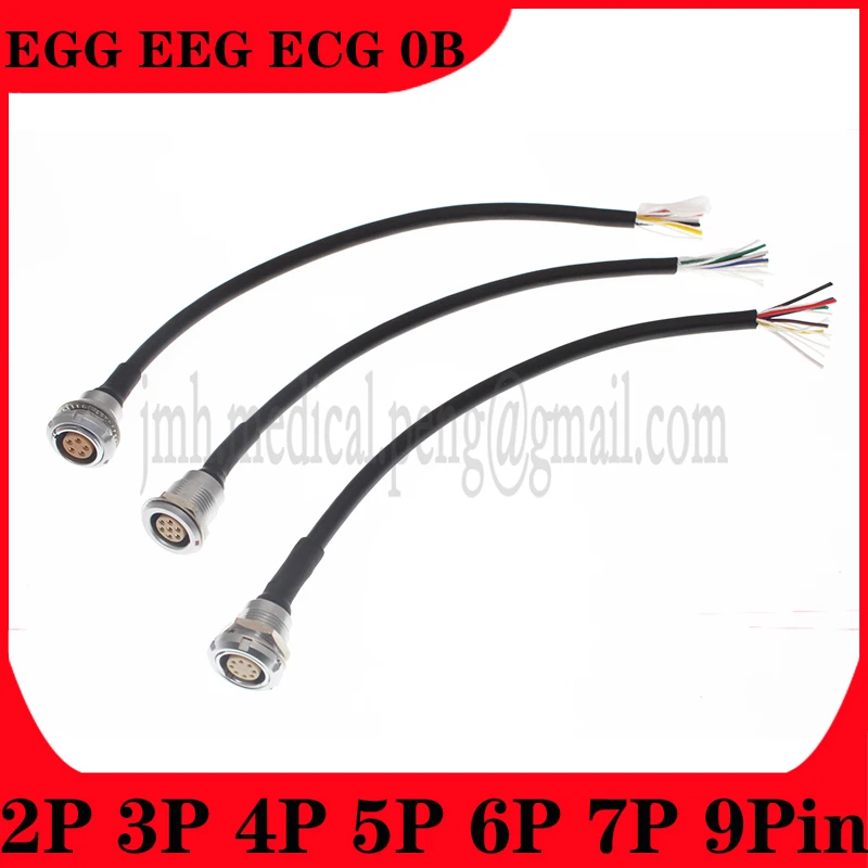EGG EEG ECG ENG 0B.With Line 2 3 4 5 6 7 9 Pin Push pull Self locking ...