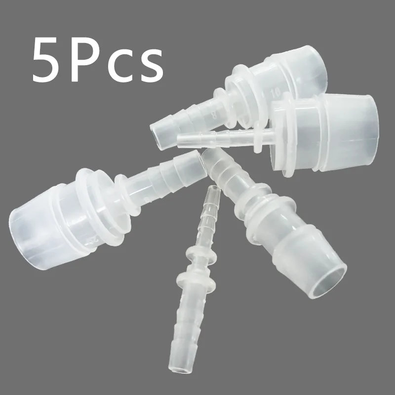 5pcs-Plastic-Flexible-Hose-Connector-Barb-Reducer-Fitting-Adapter ...