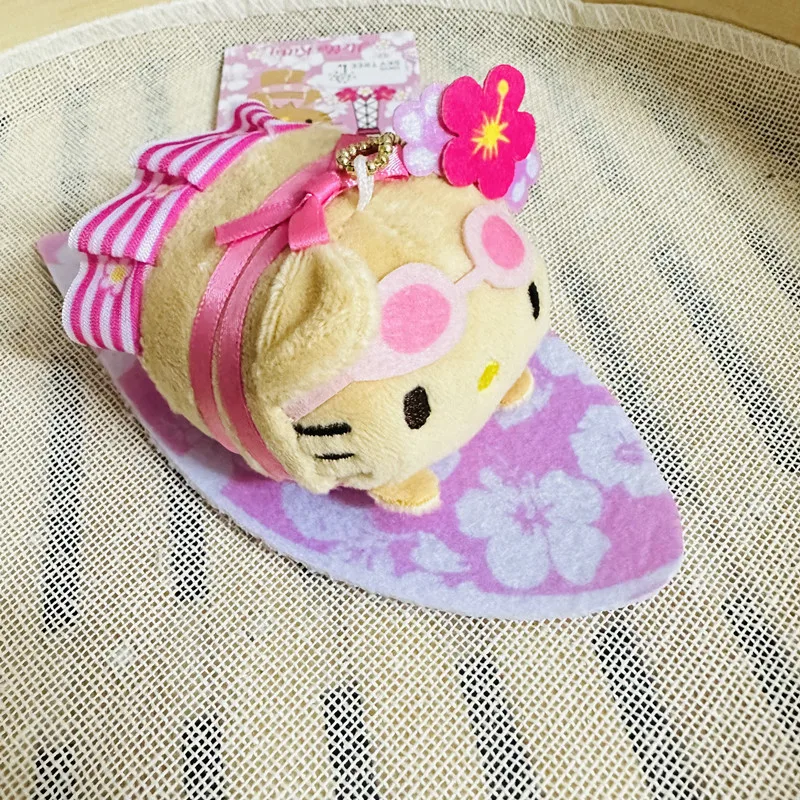 Hawaii-Sanrio-Hello-Kitty-Surfboard-Plush-Filled-Keychain-Doll-Pendant ...