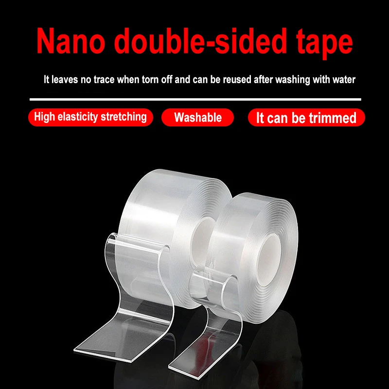 5m Transparent acrylic traceless, washable and removable adhesive nano ...