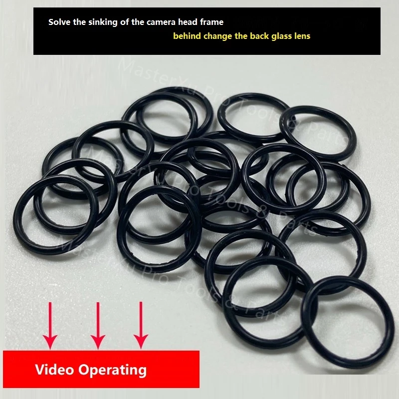 100pcs-Anti-Dust-Hole-Rubber-Ring-Rear-Back-Glass-Camera-Waterproof-For ...