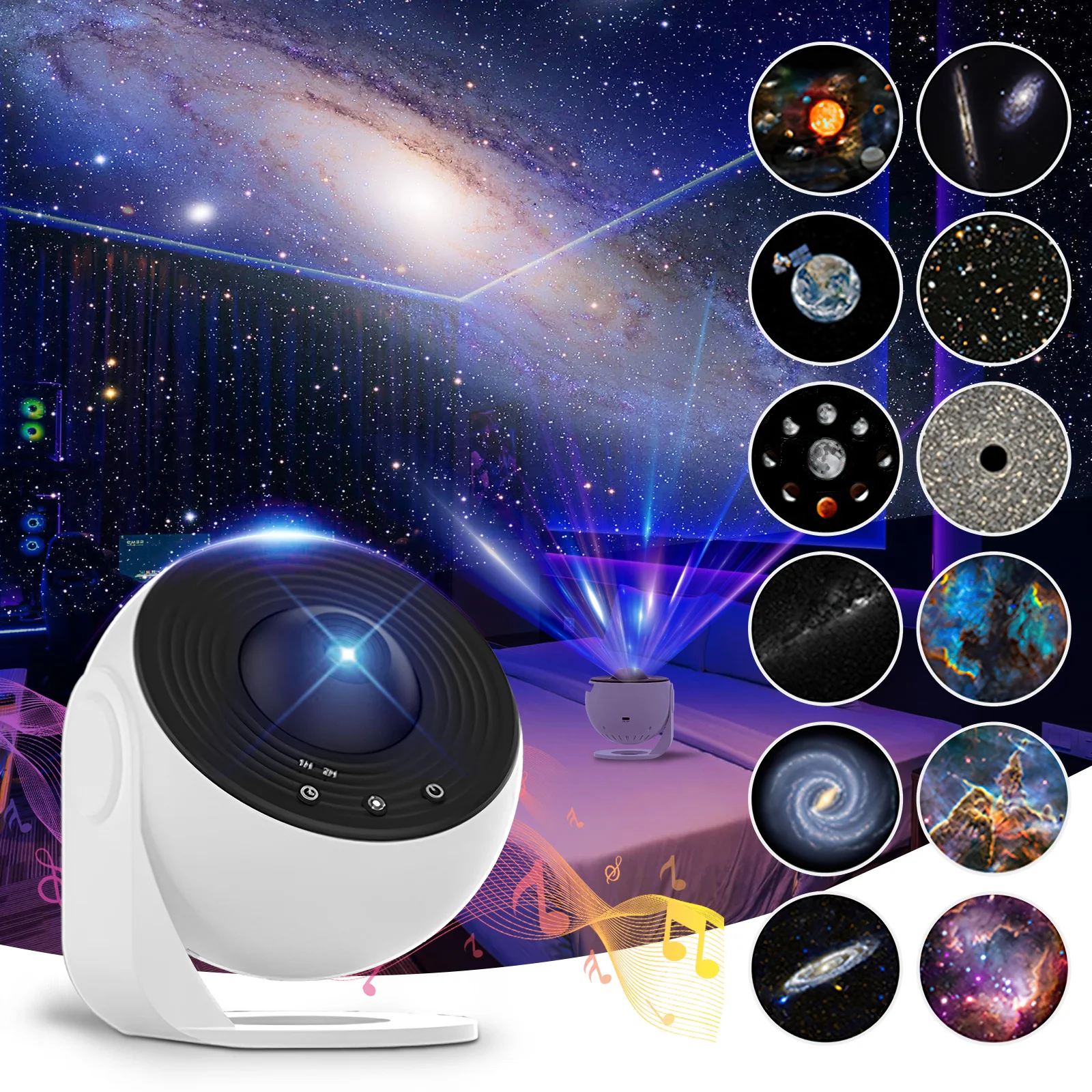 12-In-1-Starry-Night-Light-Projector-Starry-Sky-Galaxy-LED-Projector ...