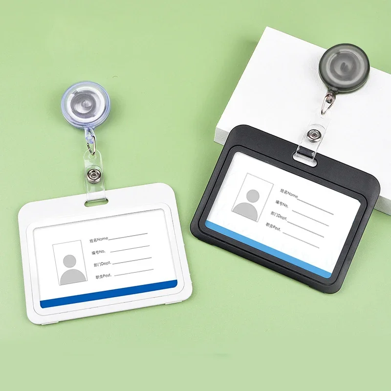 1PCS-Plastic-Card-Cover-Bags-Women-Men-Student-Bus-Card-Retractable ...