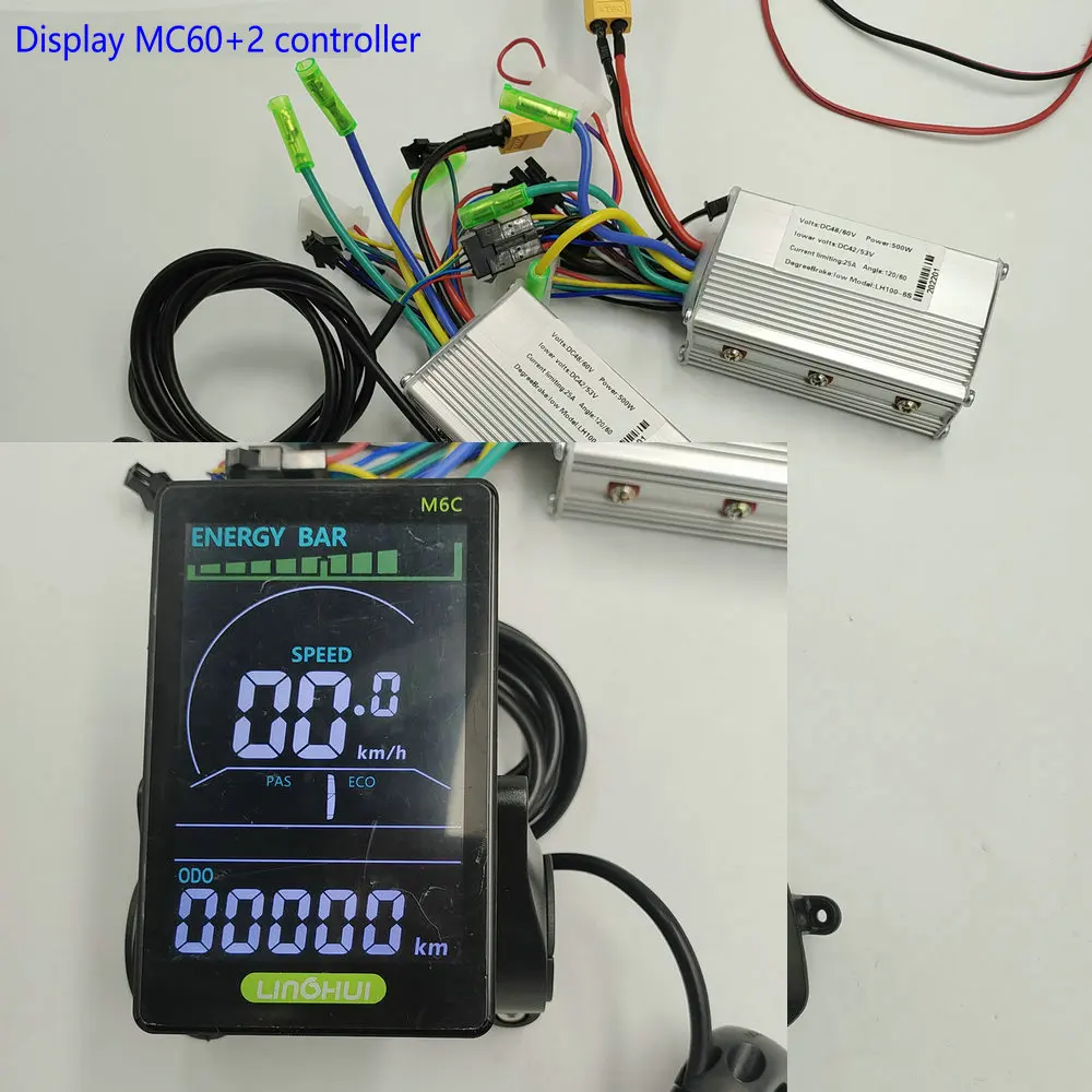 Lcd Display C2+dual Motor Driven Controller 6mosfet 25a 500w Small Size ...