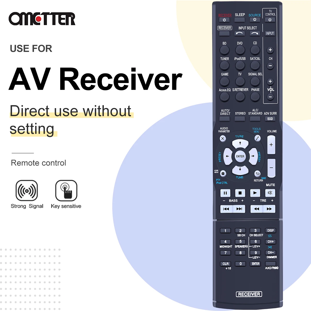 New-AXD7690-Remote-Control-For-Pioneer-AV-Receiver-VSX-56TXI-VSX-9300TX ...