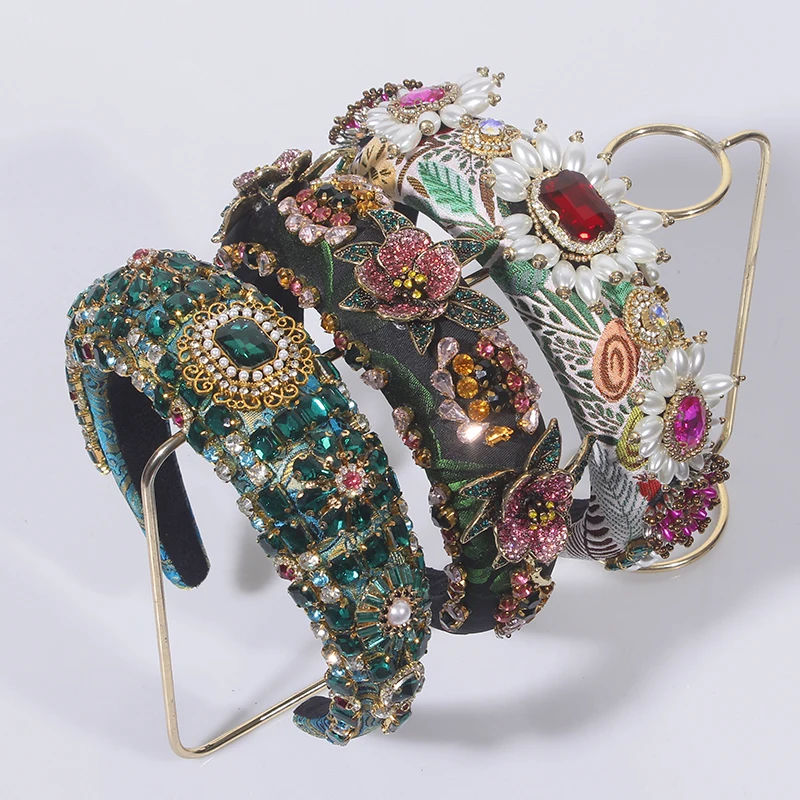 Craft-Rhinestones-Baroque-Wide-Headbands-For-Women-Fashion-Luxury-Party ...
