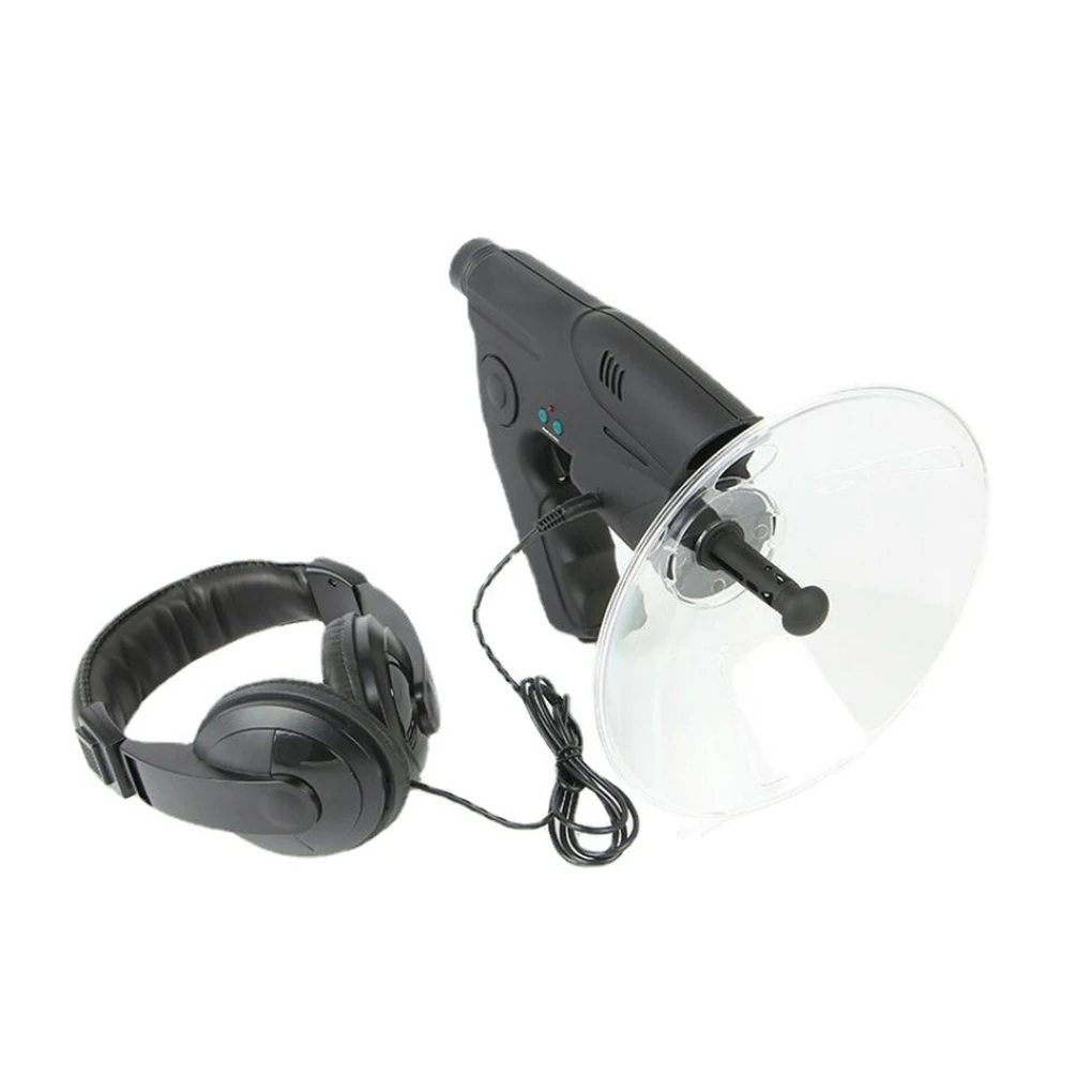 Black-Lightweight-Parabolic-Microphone-For-Bird-Listening-Lightweight ...