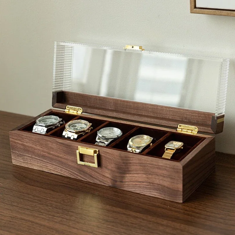 Solid-Wood-Watch-Box-Storage-Watches-Organizer-Man-Wrist-Watch-Boxes ...