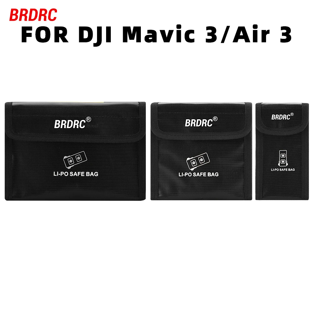 BRDRC 배터리 팩 보호 보관 가방, DJI 매빅 3 용 안전 방폭 프로용 운반 케이스 - 티몬