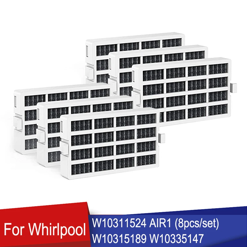 6 Pack Air Fresh Filter For Whirlpool W10311524 AIR1 W10315189 ...