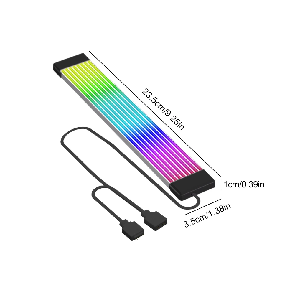 5V 3Pin PC RGB GPU Cable 8/24PIN Motherboard Power Extension Cable ARGB ...
