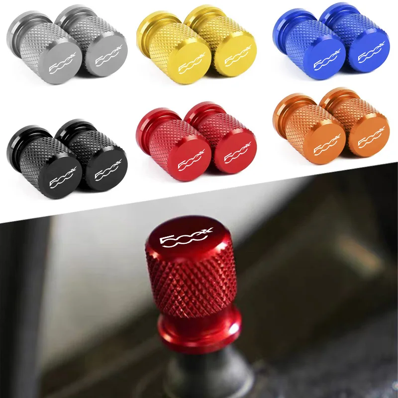 4pcs Aluminum Alloy Car Wheel Tire Air Valve Caps Stem Cover for Fiat ...