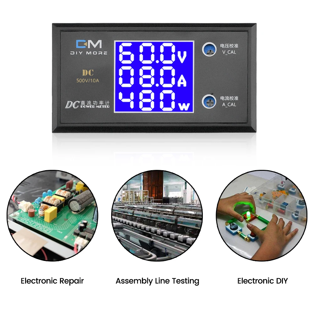 New-LCD-Digital-Voltmeter-Ammeter-Wattmeter-Voltage-Current-Power-Meter ...