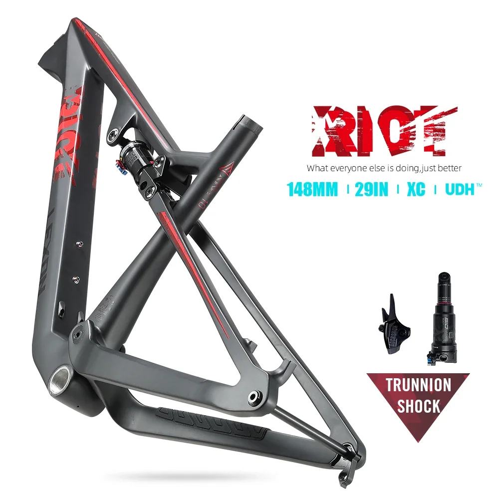 LEXON-Full-Suspension-frame-29er-Carbon-MTB-Bicycle-Frame-Boost-148 ...