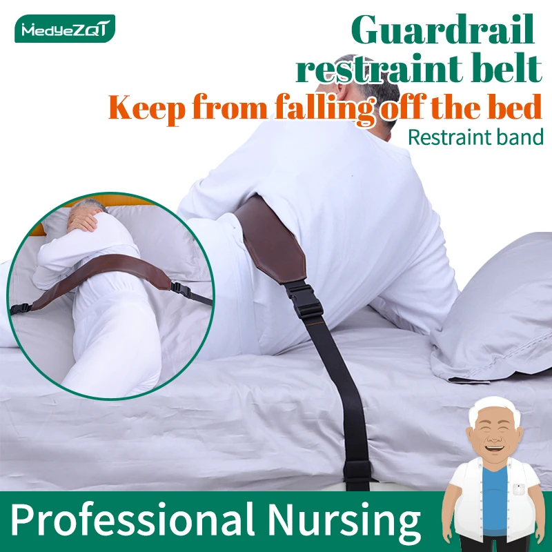 Bed-Restraint-Strap-Anti-Fall-Waist-Belt-for-Elderly-Patient-Adjustable ...