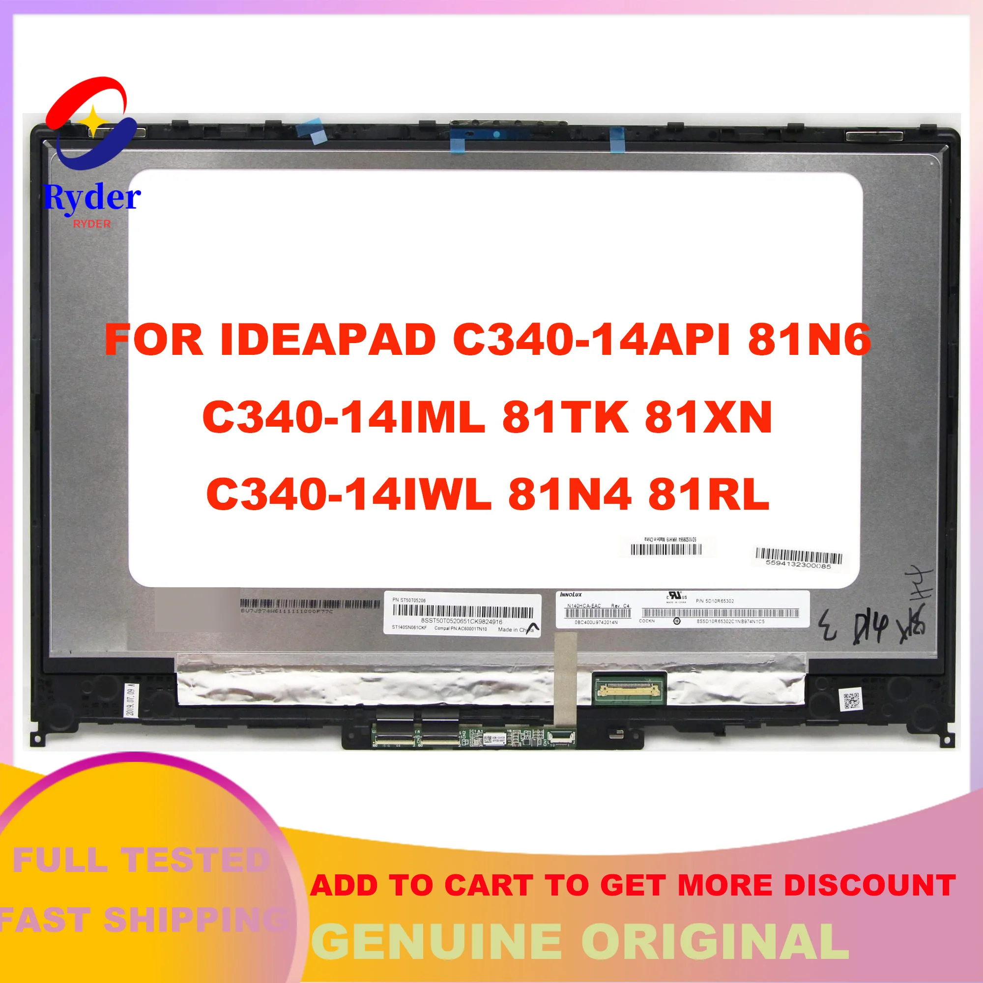 14-FHD-For-Lenovo-Ideapad-C340-14API-IML-IWL-Flex-14-LCD-Touch-Screen ...