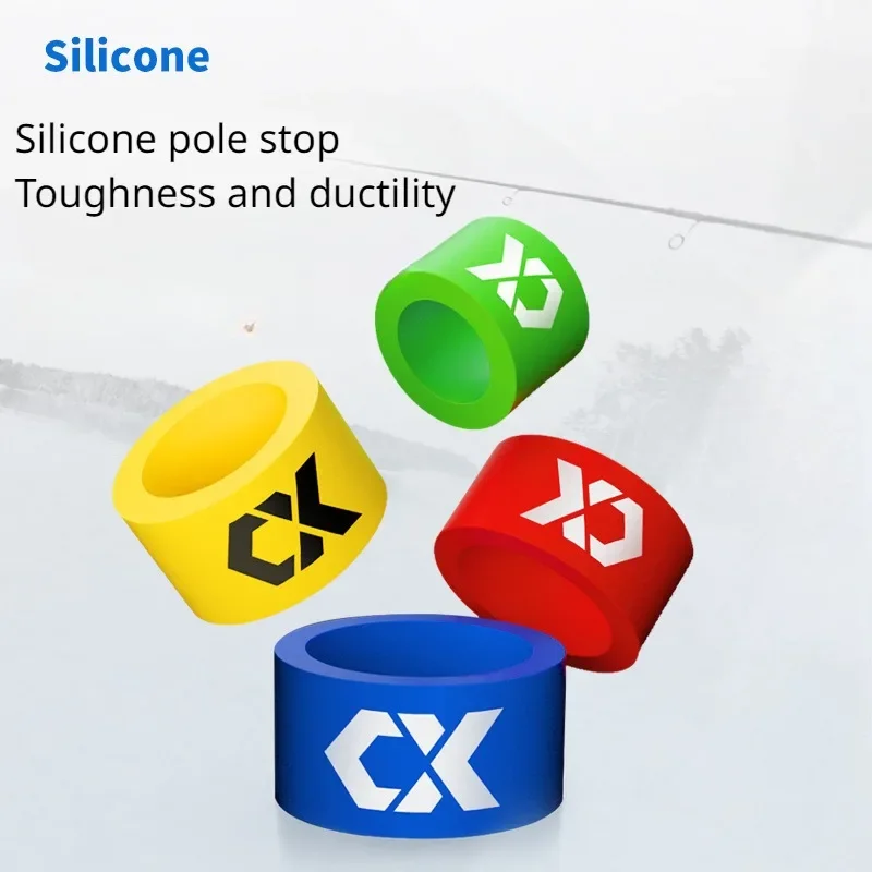 2PCS-Multicolored-New-Silicone-Rod-Stop-Ring-High-end-Fishing-Rod-Anti ...