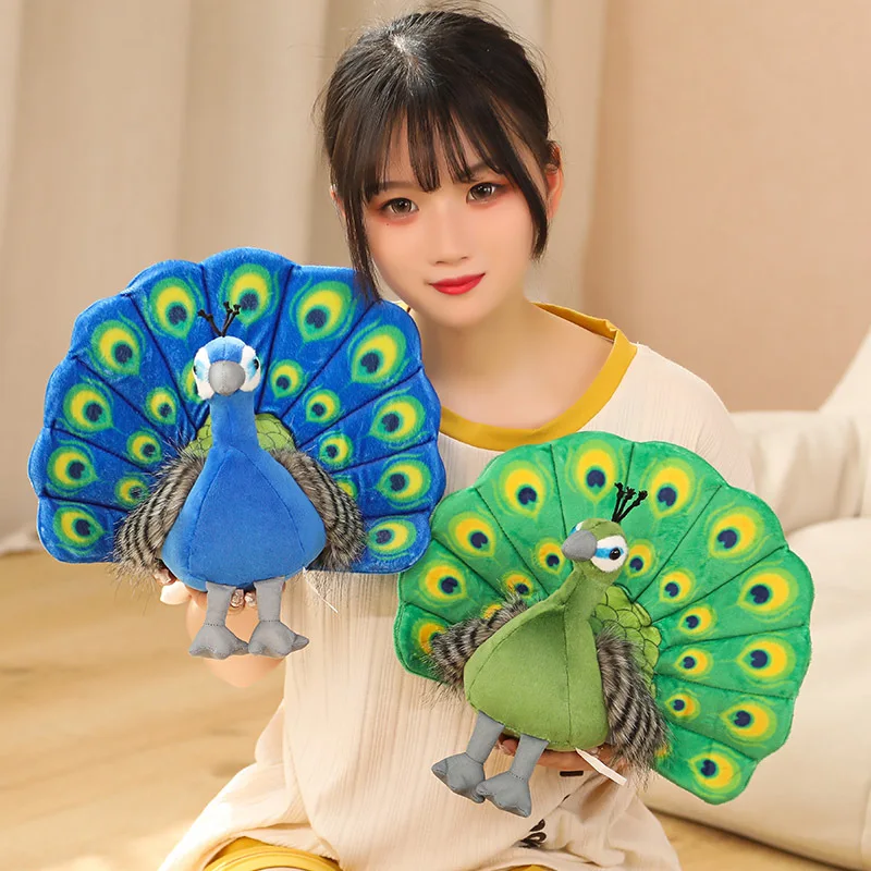 1pc-25-30CM-Cute-Simulation-Peacock-Plush-Toys-Kawaii-Dolls-Stuffed ...