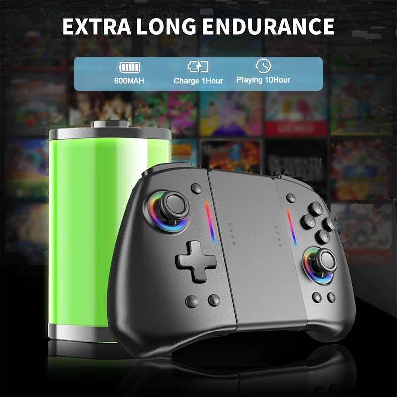 Mando inalámbrico con Bluetooth para Nintendo Switch, Joystick con ...