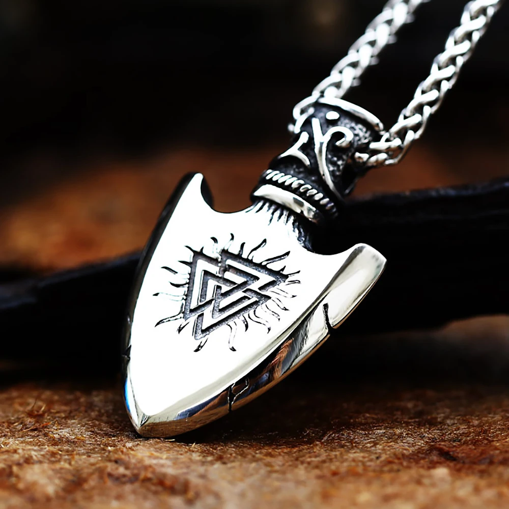 Viking-316L-Stainless-Steel-Anchor-Rune-Pendant-For-Men-Women-Norse ...