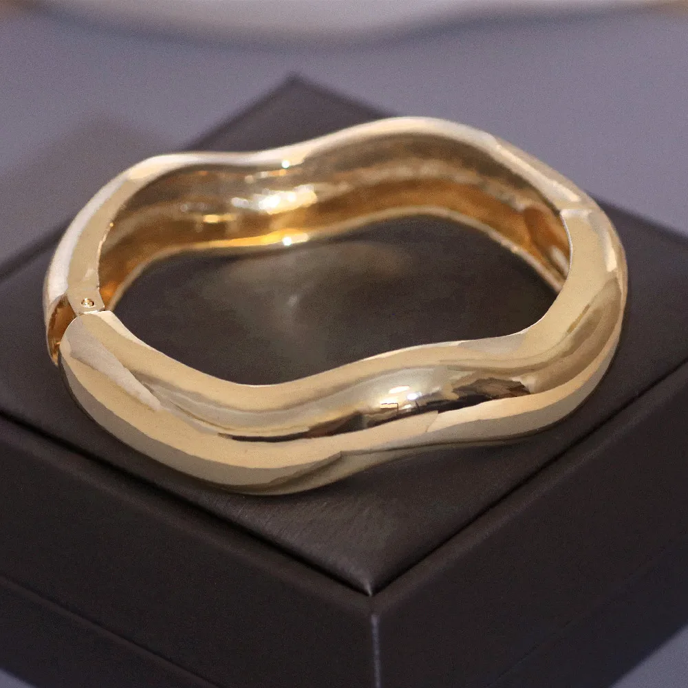 Exaggerated-Punk-Hip-Hop-Irregular-Metal-Cuff-Bangles-Fashion-Gold ...
