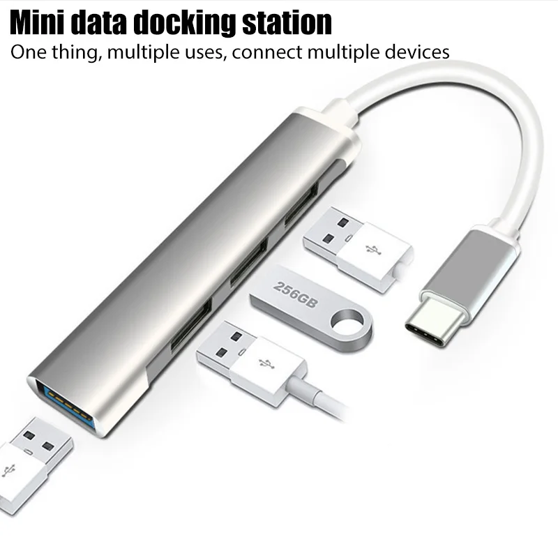 4IN1-USB-3-0-Hub-Adapter-Computer-Laptop-Multi-Port-Hub-Docking ...