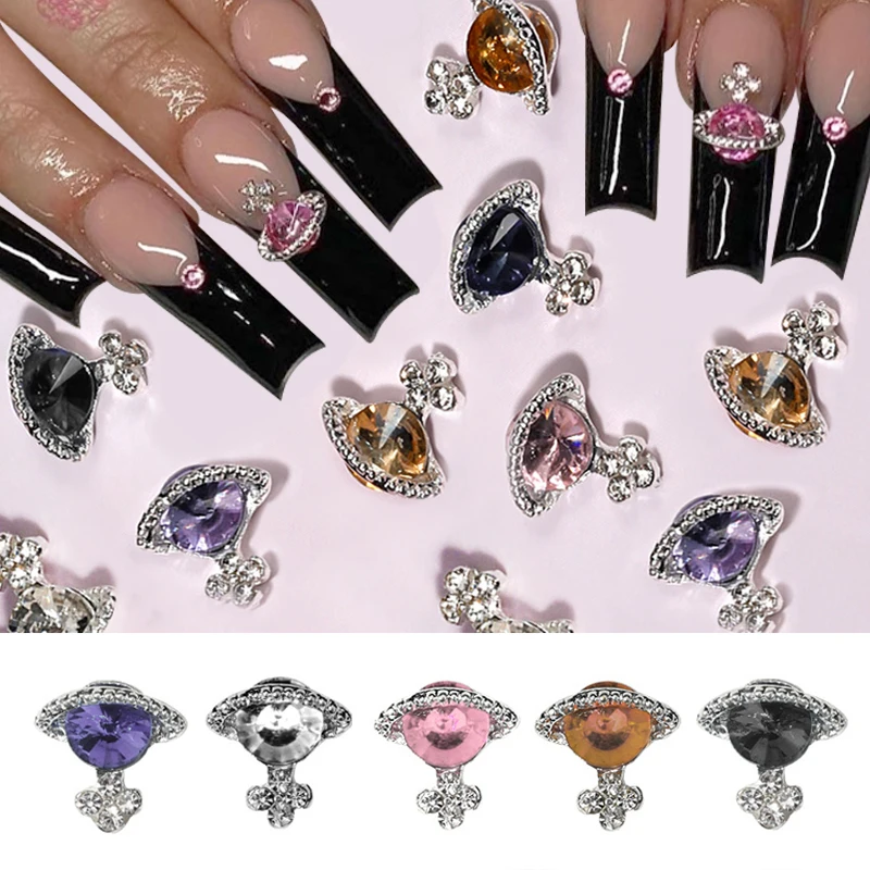 Saturn-Planet-Nail-Charms-Flower-Star-Rivets-Gems-Jewelry-Round-Crystal ...