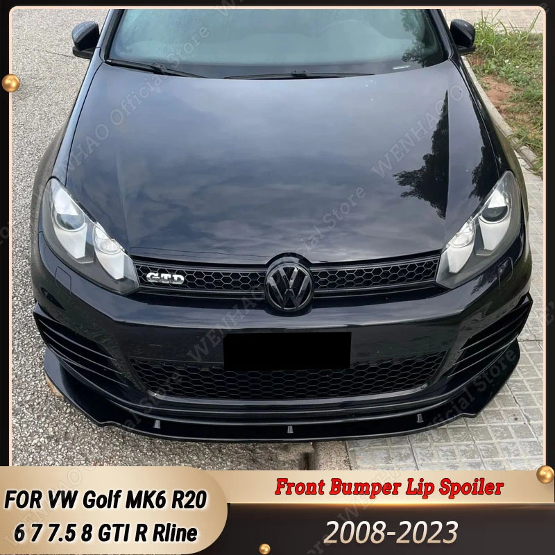 3Pcs-Front-Bumper-Lip-Spoiler-For-VW-Volkswagen-Golf-MK6-R20-6-MK7-7-7 ...