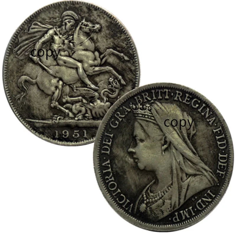 Coin Medal Collectibles | Coin Queen Victoria | Crown Coin | Copy Coin ...