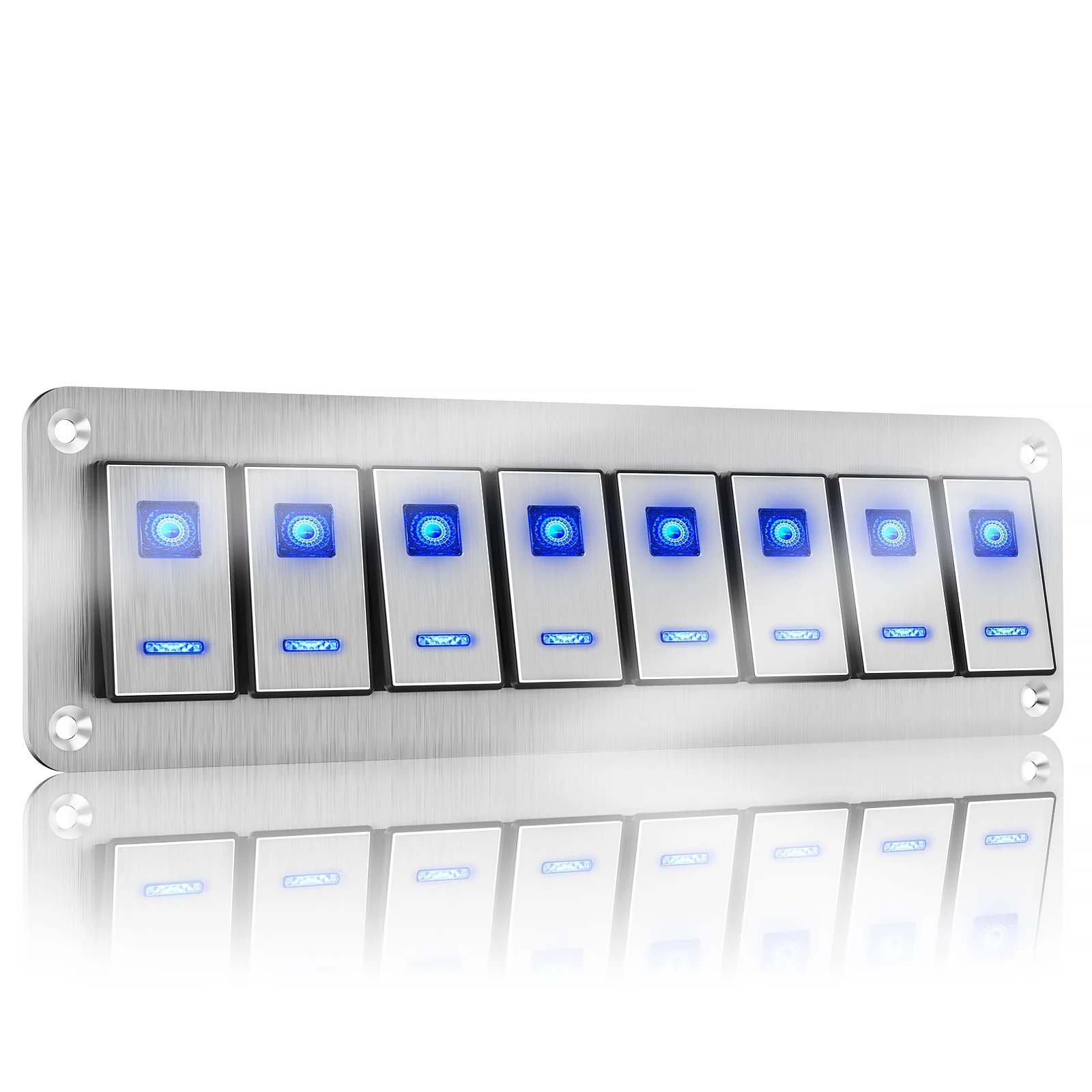 Panel-de-interruptor-de-Metal-impermeable-interruptor-de-luz-Dual-de ...