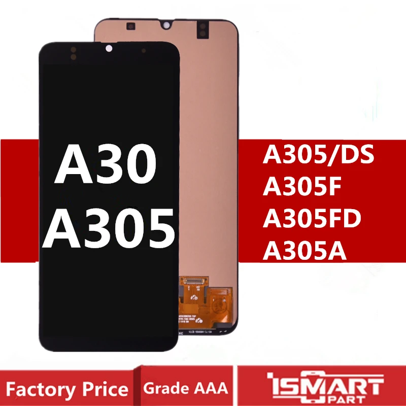 Original AMOLED For Samsung Galaxy A30 LCD Display with Touch Screen ...