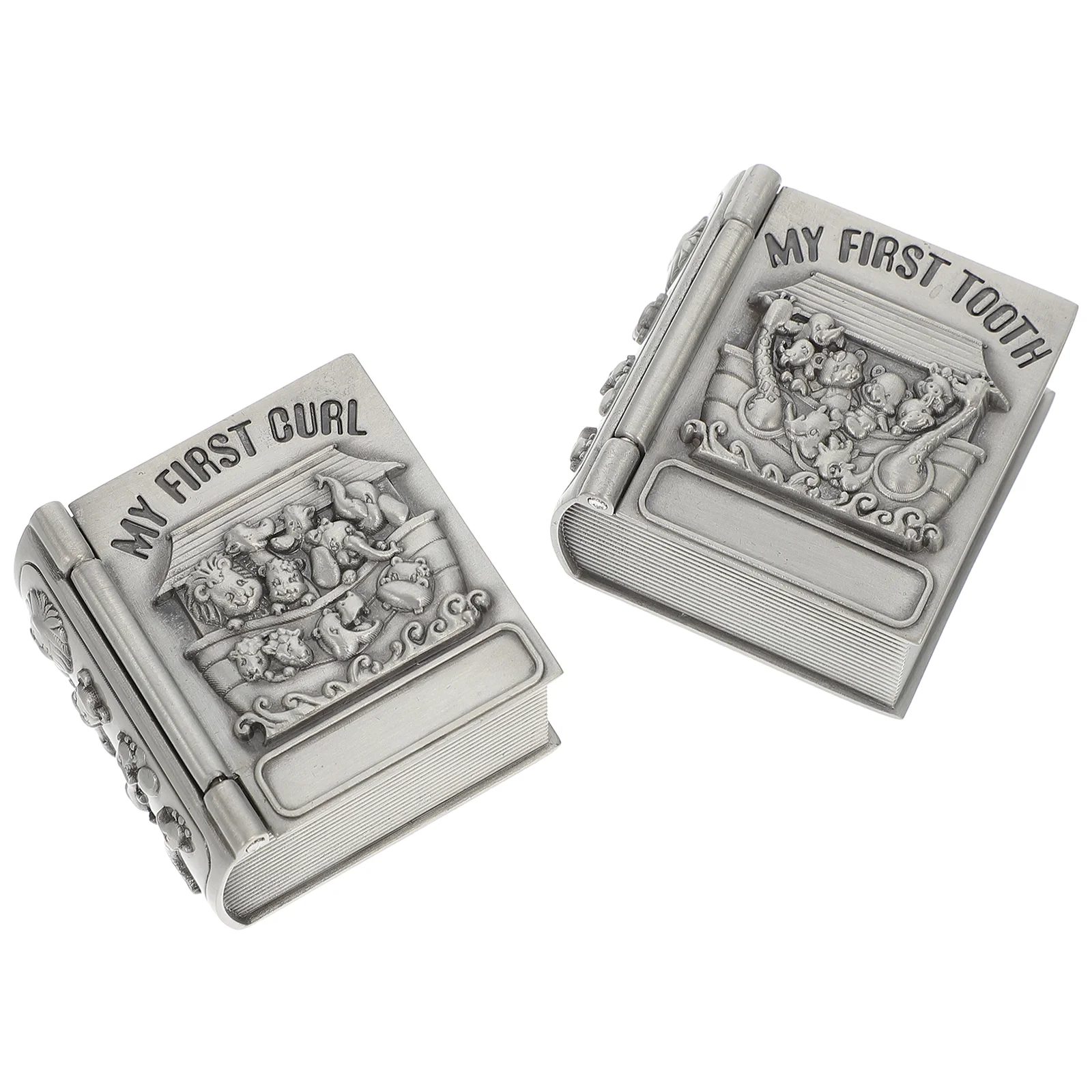 2pcs-First-Curl-and-First-Keepsake-Box-for-Kids-Silver-Holder ...